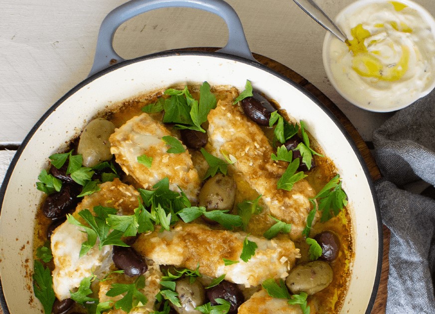 Baked Fish with Lemon and Olives - Egmont Seafoods