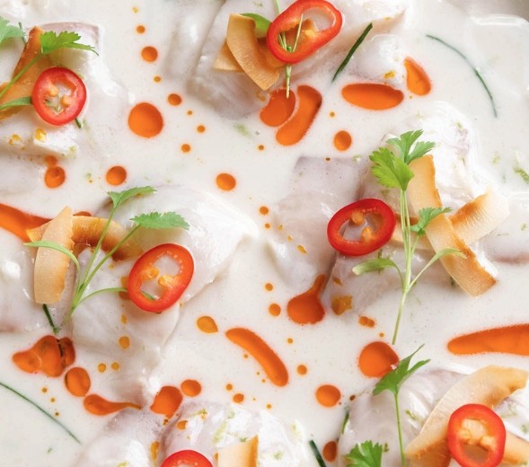 Trevally Ceviche with Coconut Milk & Chilli Oil - Egmont Seafoods
